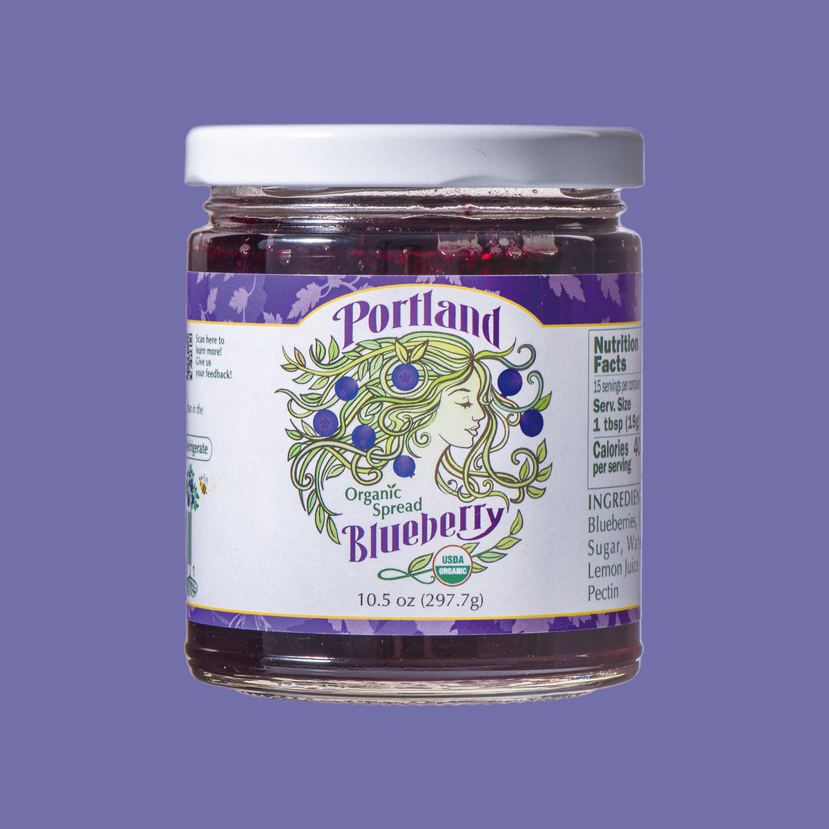 Portlandia Organic Spread-Blueberry – Portlandia Foods