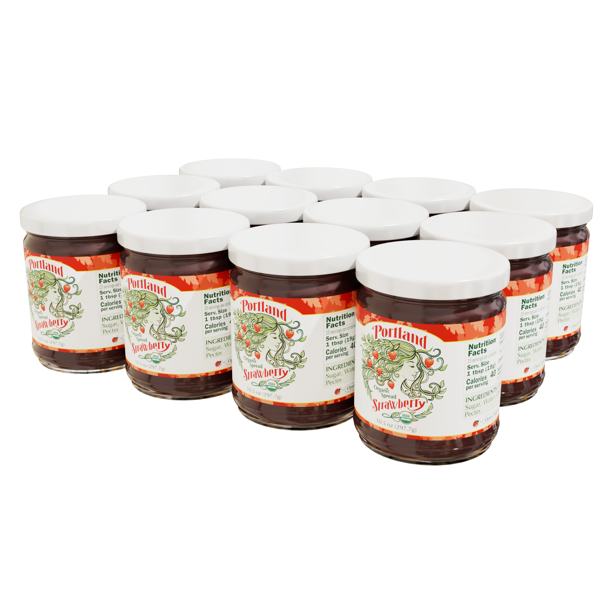 Portlandia Organic Spread- Strawberry – Portlandia Foods