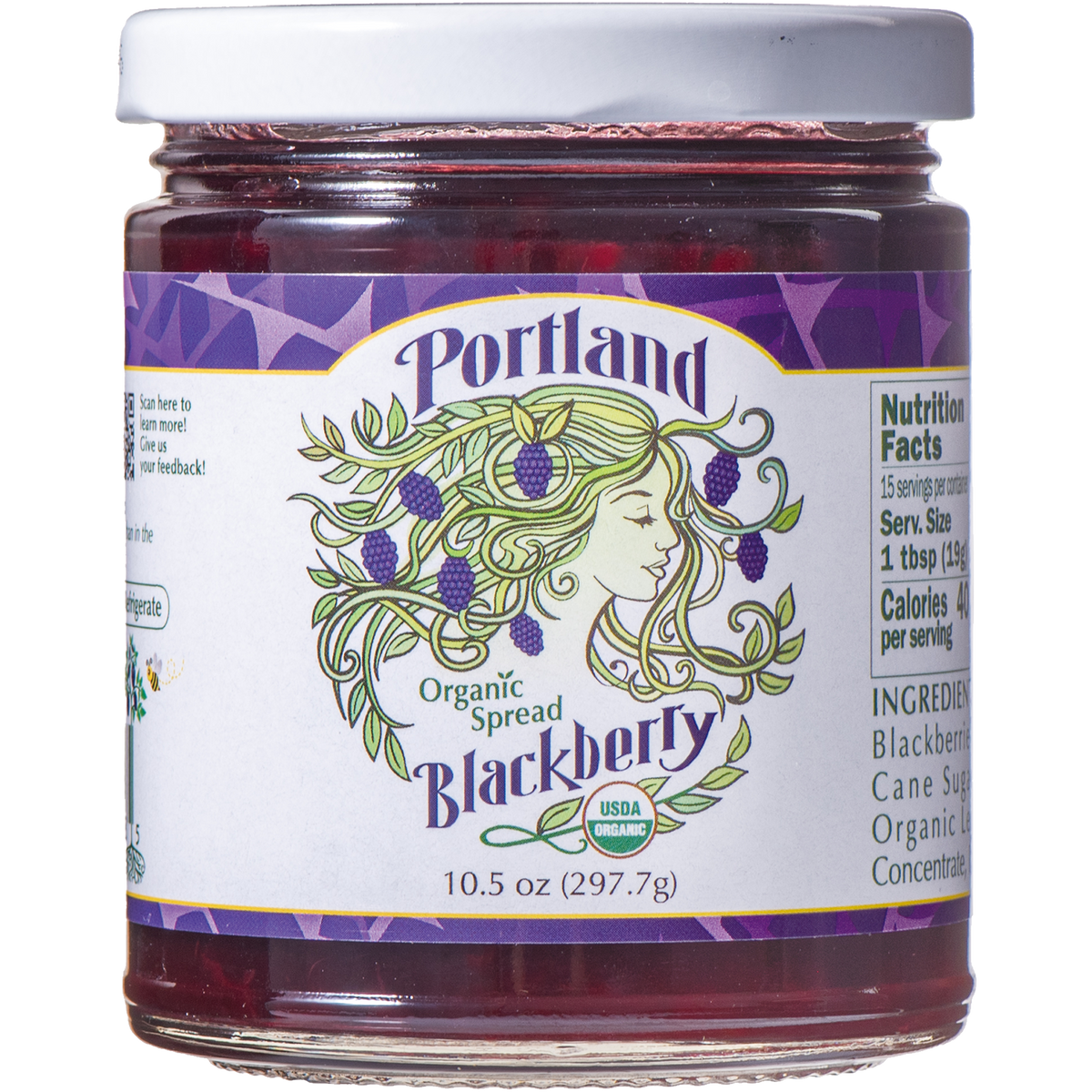 Portlandia Organic Spread- Blackberry – Portlandia Foods